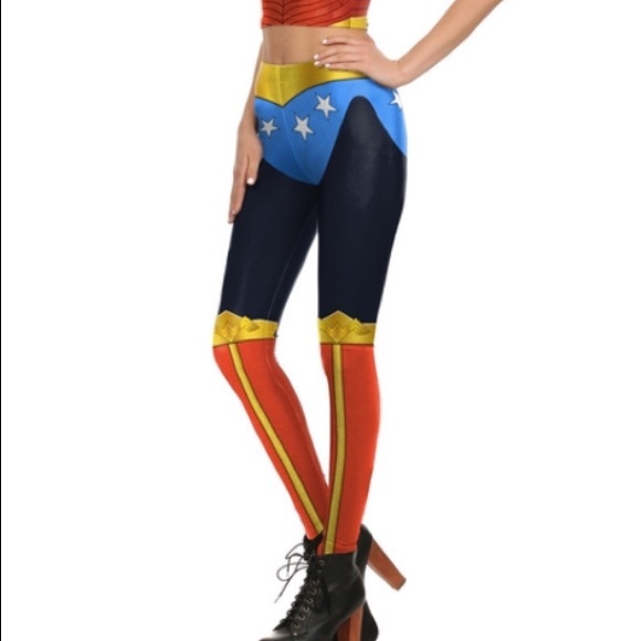 Pants & Jumpsuits | New Wonder Woman Workout Gym Yoga Pants Leggings ...